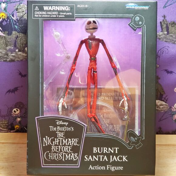 Toys | Disney Diamond Select The Nightmare Before Christmas Burnt Santa ...